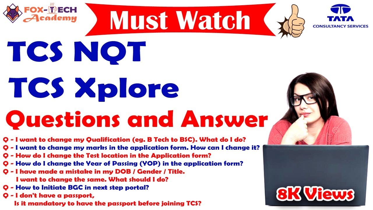 Tcs Xplore | TCS NQT | Questions and Answer for TCS Explore and NQT ...