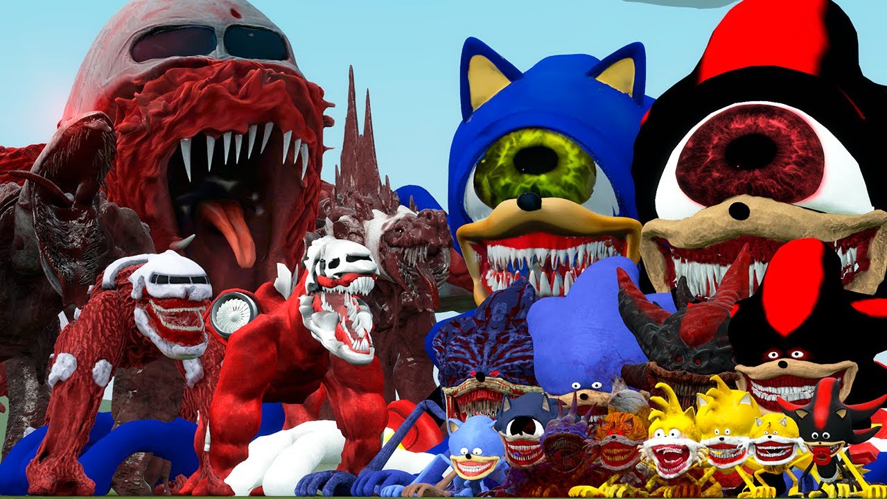 ALL INFECTED SKY VS CURSED SHIN SONIC AND SHADOW SONIC TAPES (Garry's ...