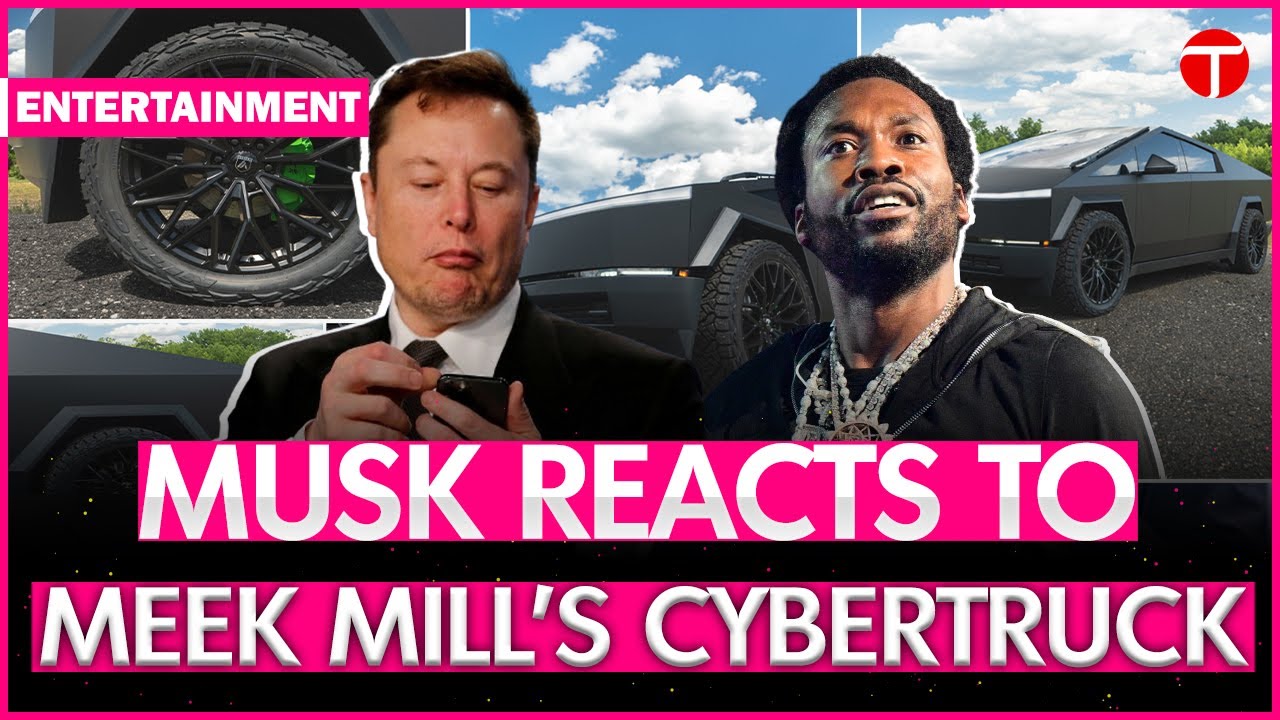 Elon Musk reacts to Meek Mill’s all-black Cybertruck - YouTube