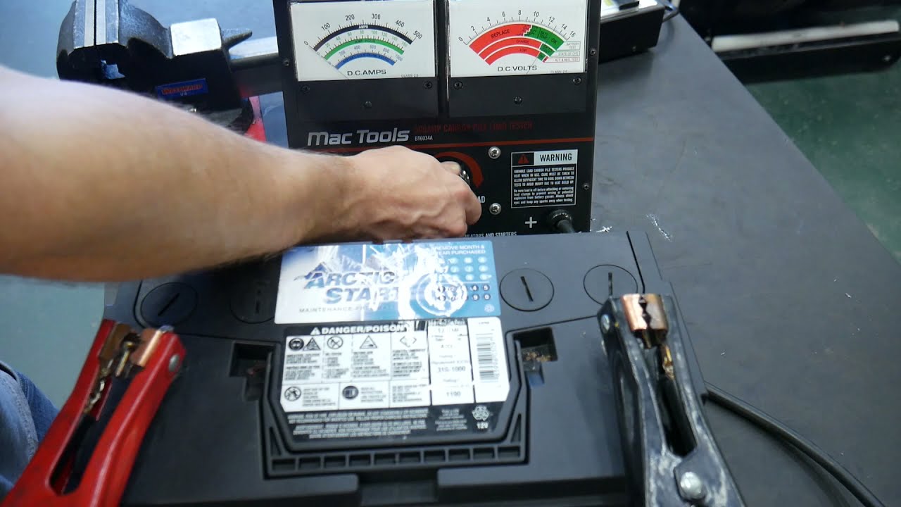 Performing a Battery Load Test on a Heavy Truck Battery - YouTube