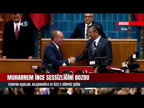 Muharrem İnce Sessizliğini Bozdu | Tarafını Açıkladı! Kılıçdaroğlu Ve Özel'e Sürpriz Çağrı