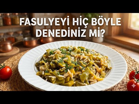 TAZE FASULYEYİ HİÇ BÖYLE PİŞİRMEDİNİZ? 😱 BASMATİ PİRİNÇLE FASULYE DİPLESİ. KALORİSİ ŞOK DÜŞÜK DİYET
