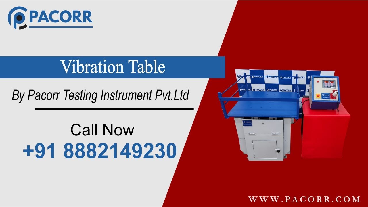 Vibration Table (Vibration Test for Packaging) by Pacorr Testing ...