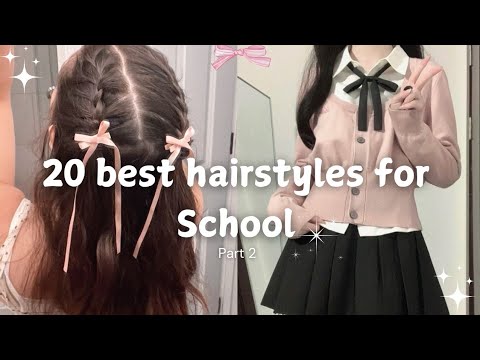 20 best hairstyles for school 🎀 /Part 2 || back to school