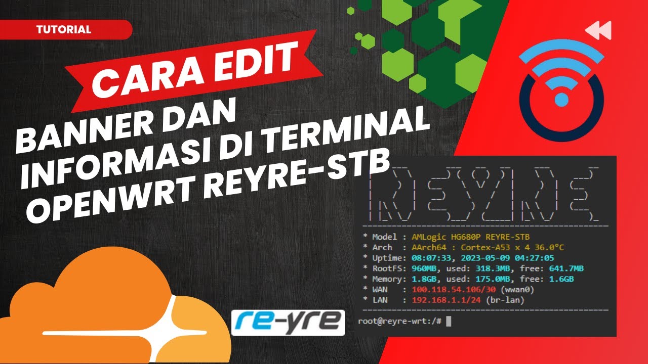 Cara Edit Banner Dan Informasi Di Terminal OpenWrt REYRE-STB - YouTube