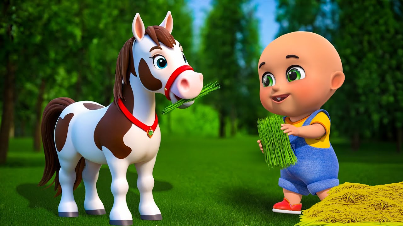 Baby Yankee Doodle (HORSE) Song New Compilation | Baby Cartoon Songs ...