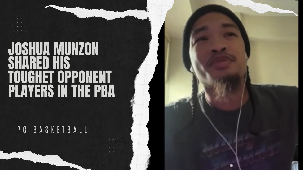 Joshua munzon shared his toughest opponent players in the pba - YouTube