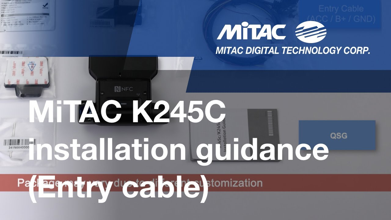 MiTAC K245C installation guidance (Entry cable) - YouTube