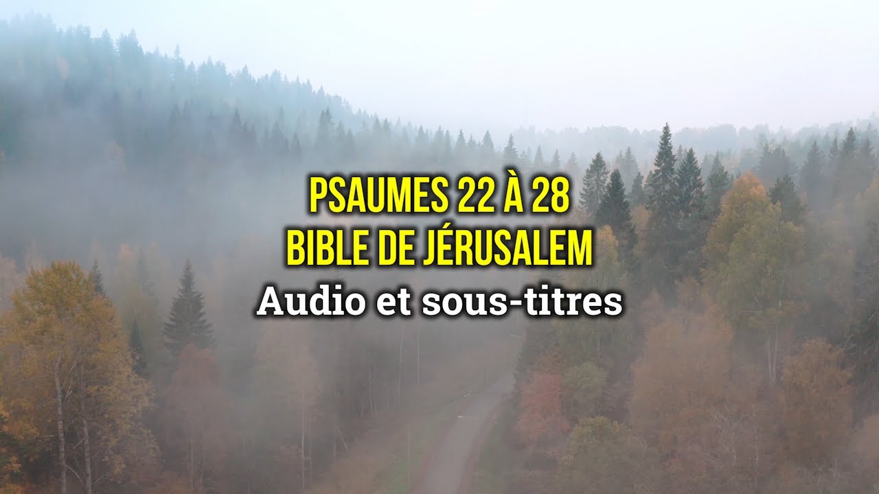 Psaumes 22 à 28 de la Bible de Jérusalem - YouTube