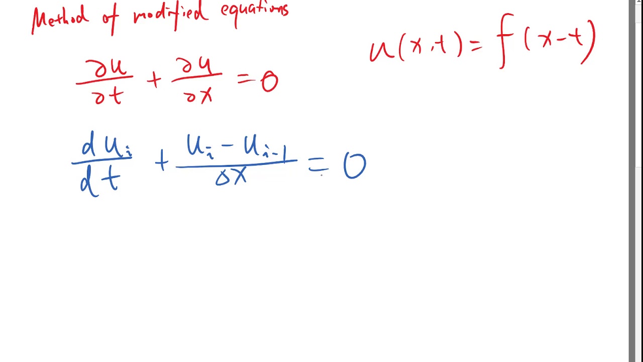 Numerical dissipation in the advection equation - YouTube