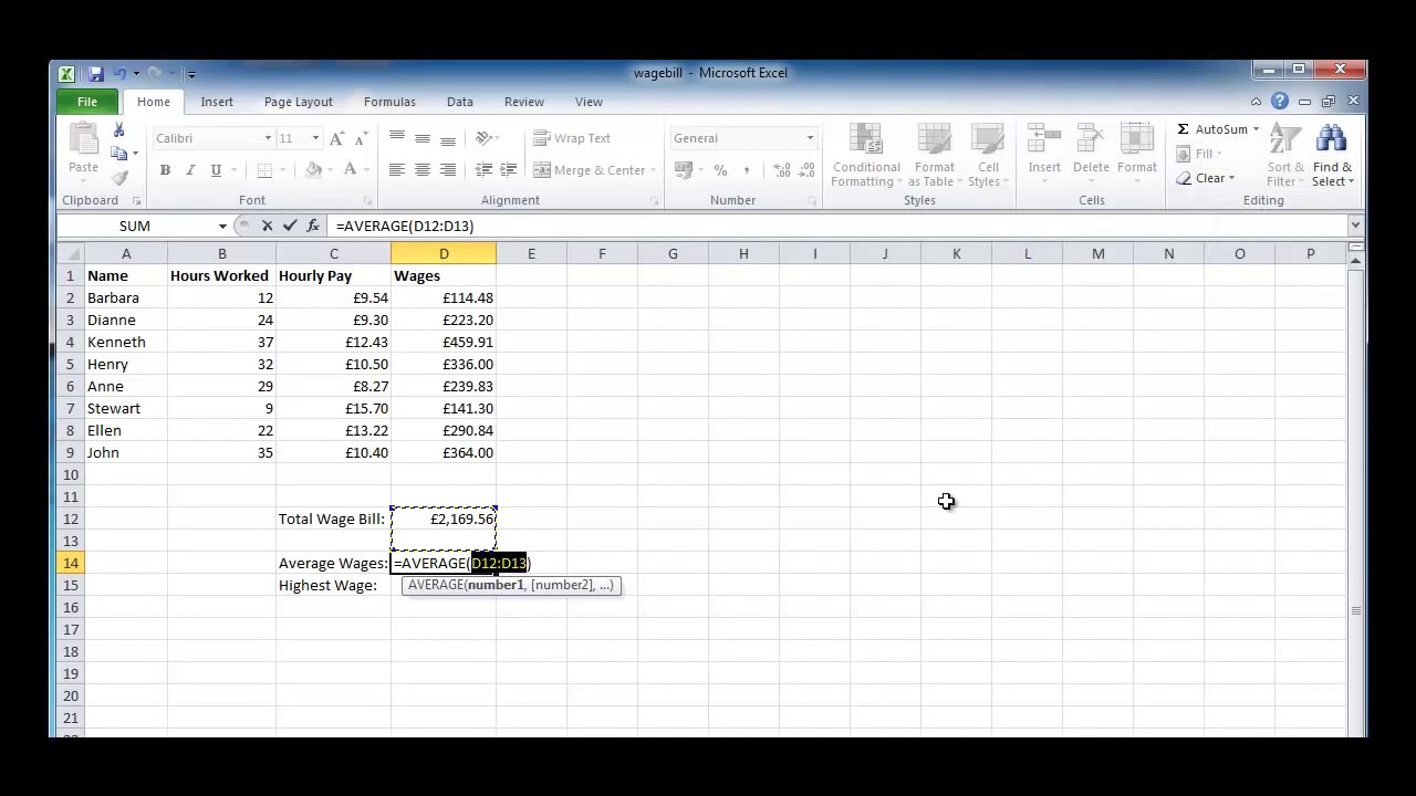 Excel - Common Functions - YouTube