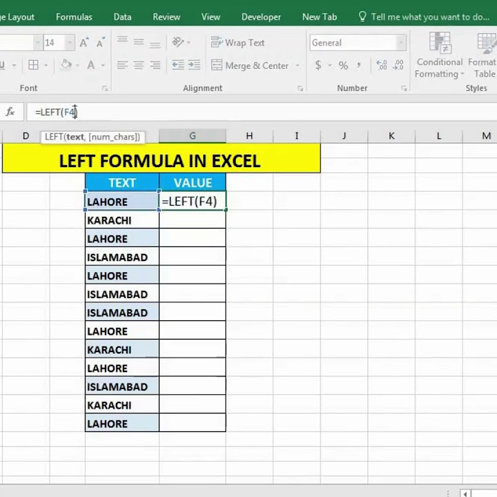 How to use LEFT Function In Excel || Daily MS Excel Skills || @getitskills - YouTube