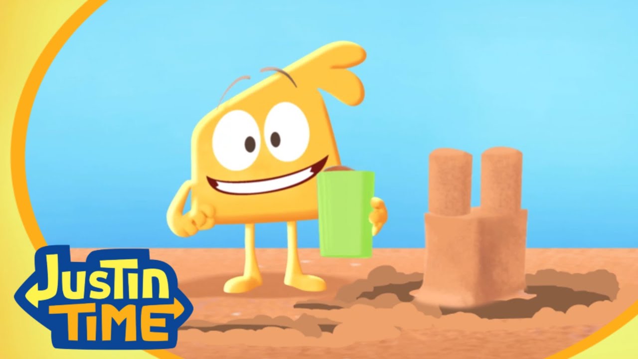 How To Build a Sand Castle | Squidgy Shorts | Justin Time - YouTube