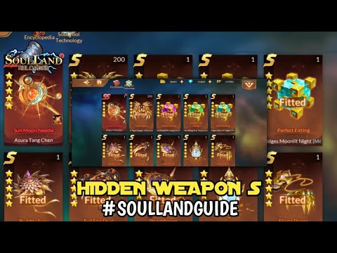 CARA MEMILIH HIDDEN WEAPON S UNTUK PEMULA #guide |Soul Land Reloaded ...