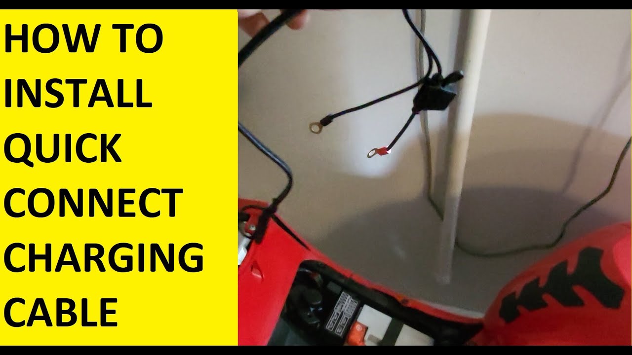 Quick access battery charging port install - YouTube