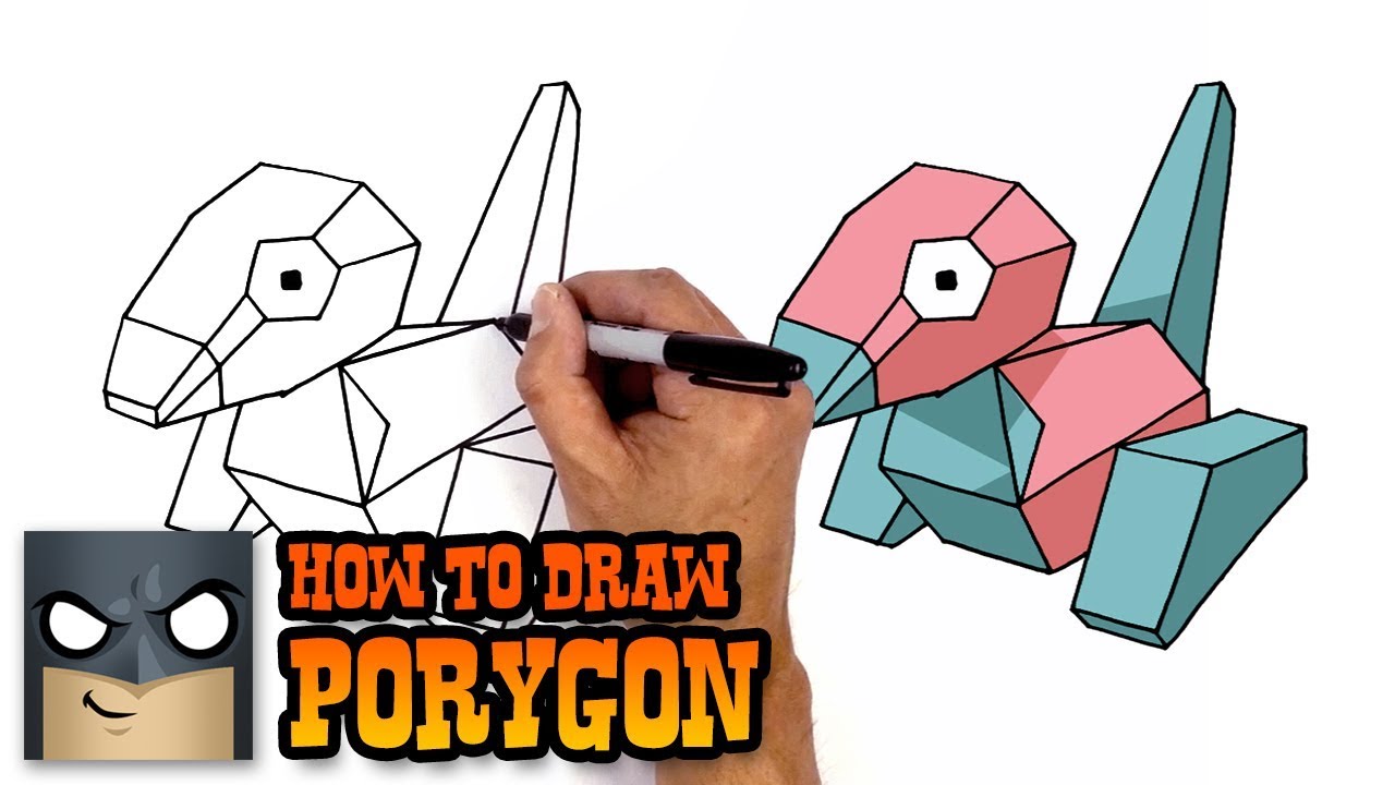 How to Draw Pokemon | Porygon | Step by Step - YouTube