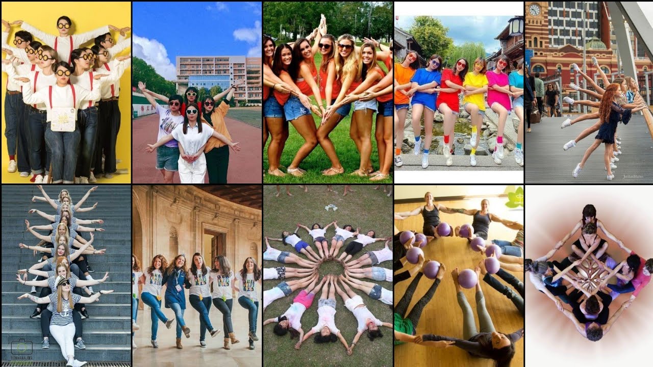 Group photo poses for Friendshipday ||Friendshipday Group photo poses ...