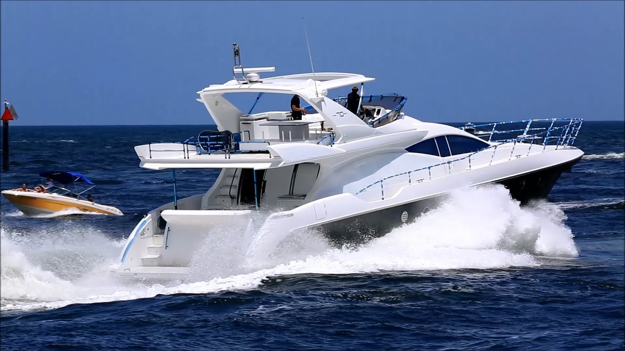 Azimut 70 Flybridge still in the wrapper! - YouTube