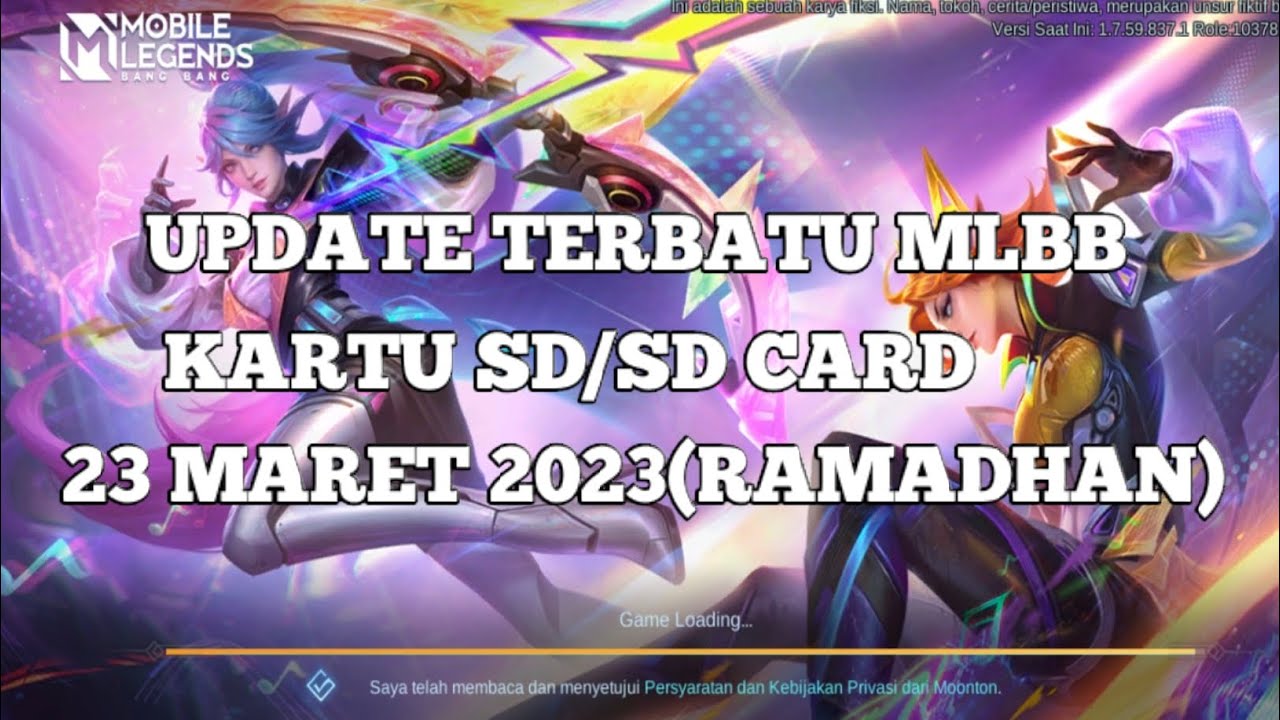 UPDATE TERBARU MLBB DI KARTU SD/SD CARD V1. 7.69....23 MARET 2023 - YouTube