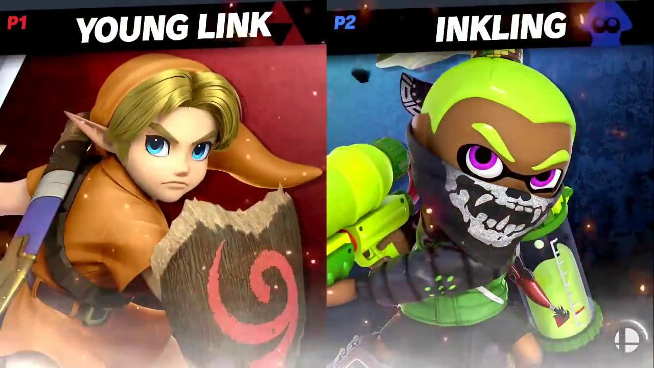 Super Smash Bros Ultimate - Young Link VS Inkling - YouTube
