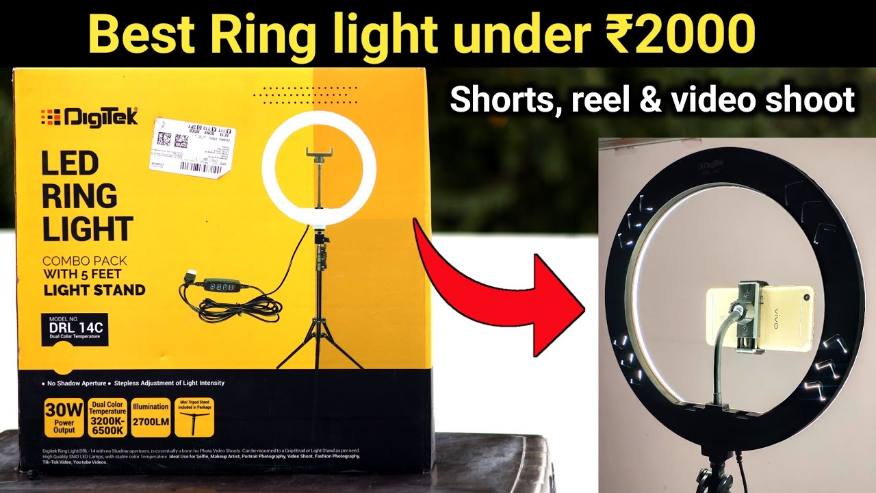 Unbox The Digitek (drl-14c) 14 Inch Led Ring Light With Stand - A Must ...