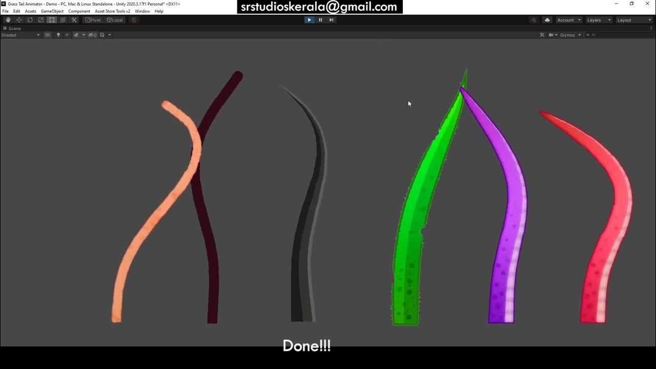 Animating a tail in Unity | Grass & Tail animator Unity Asset for 2D ...