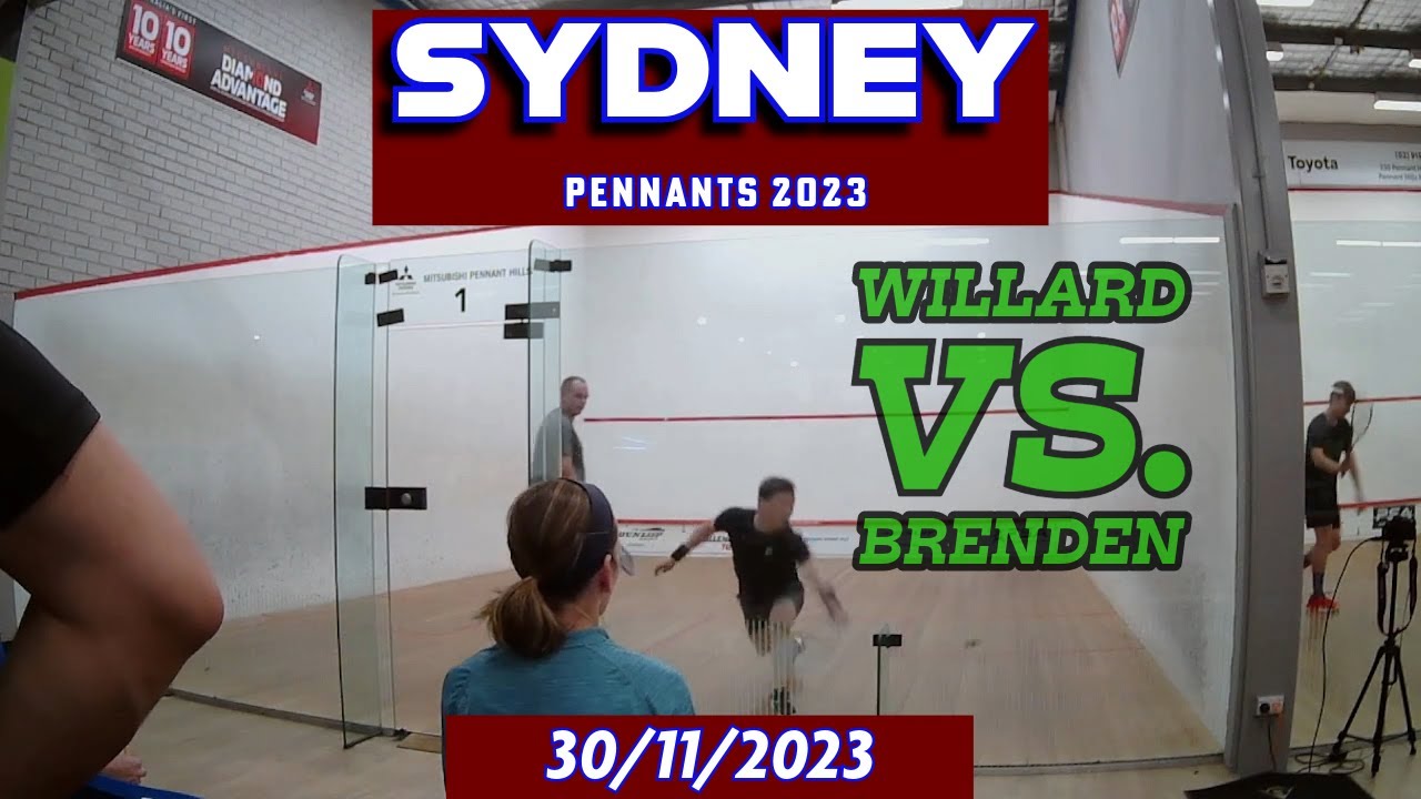 NSW Squash Pennants Match | Willard vs. Brenden| Division 2 Squash ...