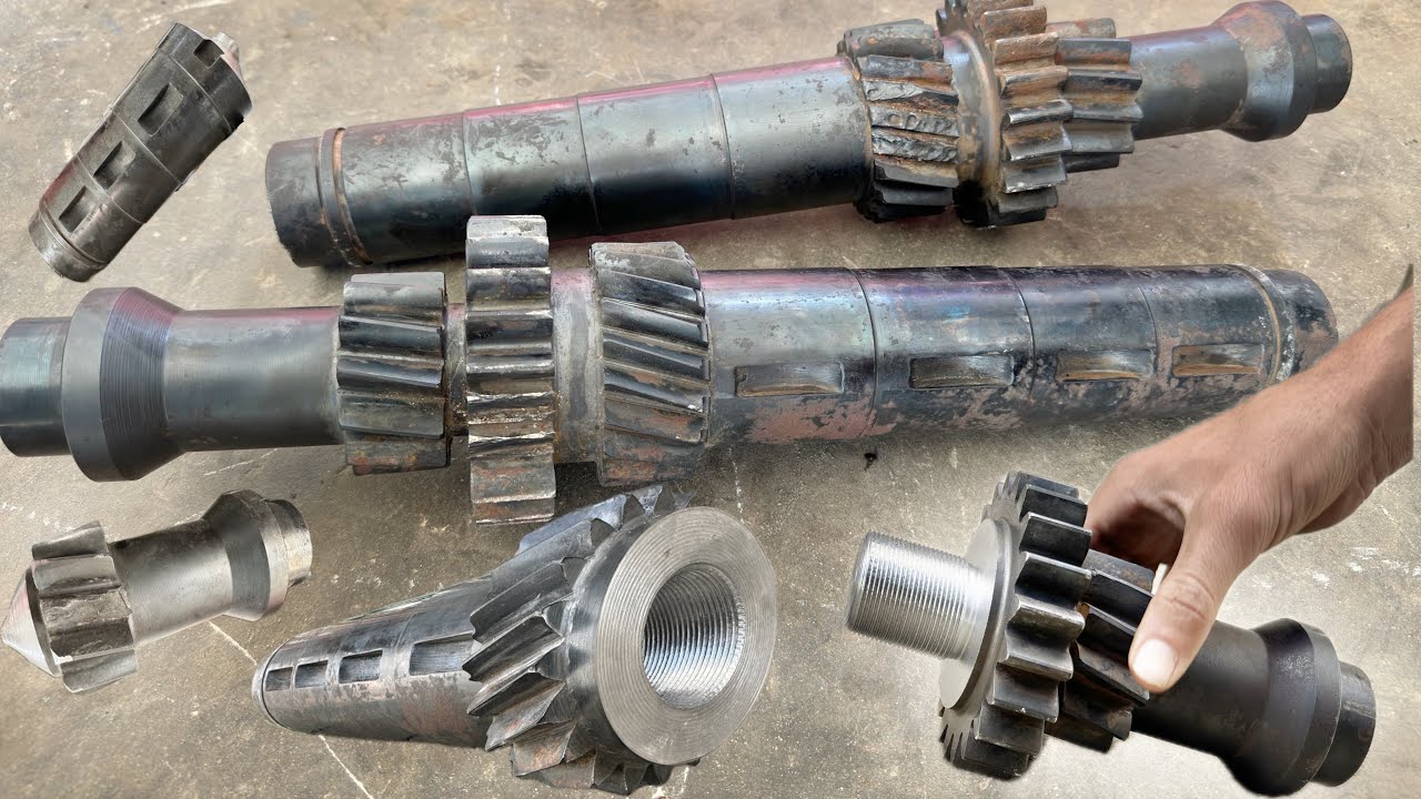 2 scrap truck gear block shaft repair that was unused repair broken ...