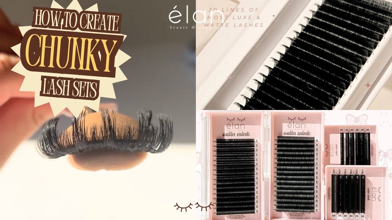 HOW TO: create CHUNKY lash extension sets | lashing with élan - YouTube