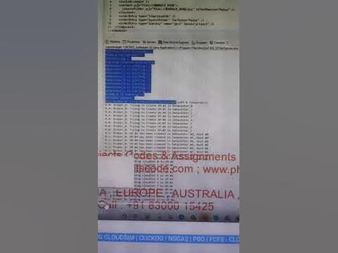 TASK SCHEDULING USING CLOUDSIM | CUCKOO | NSGA2 | PSO | FCFS - CLOUDSIM PROJECT - YouTube