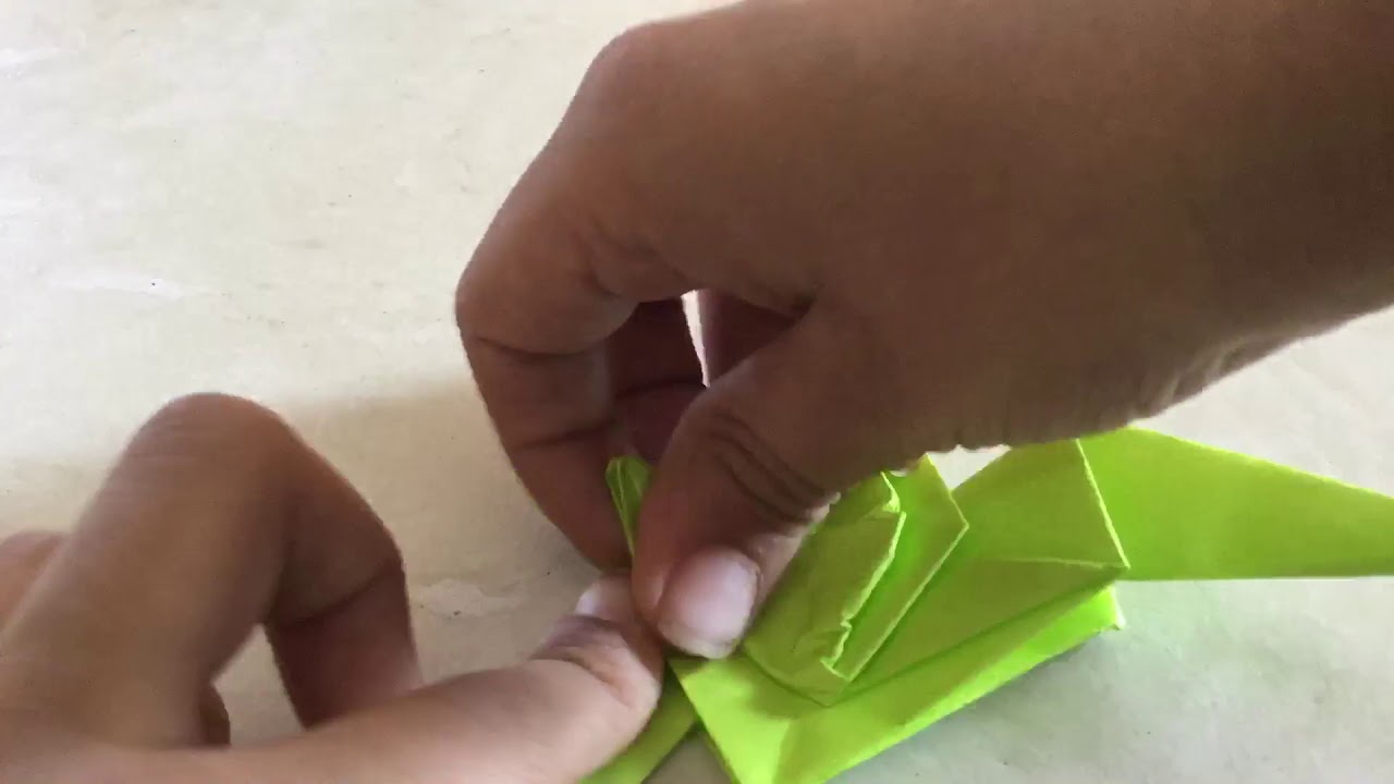 How to make a origami indominus rex time lapse - YouTube