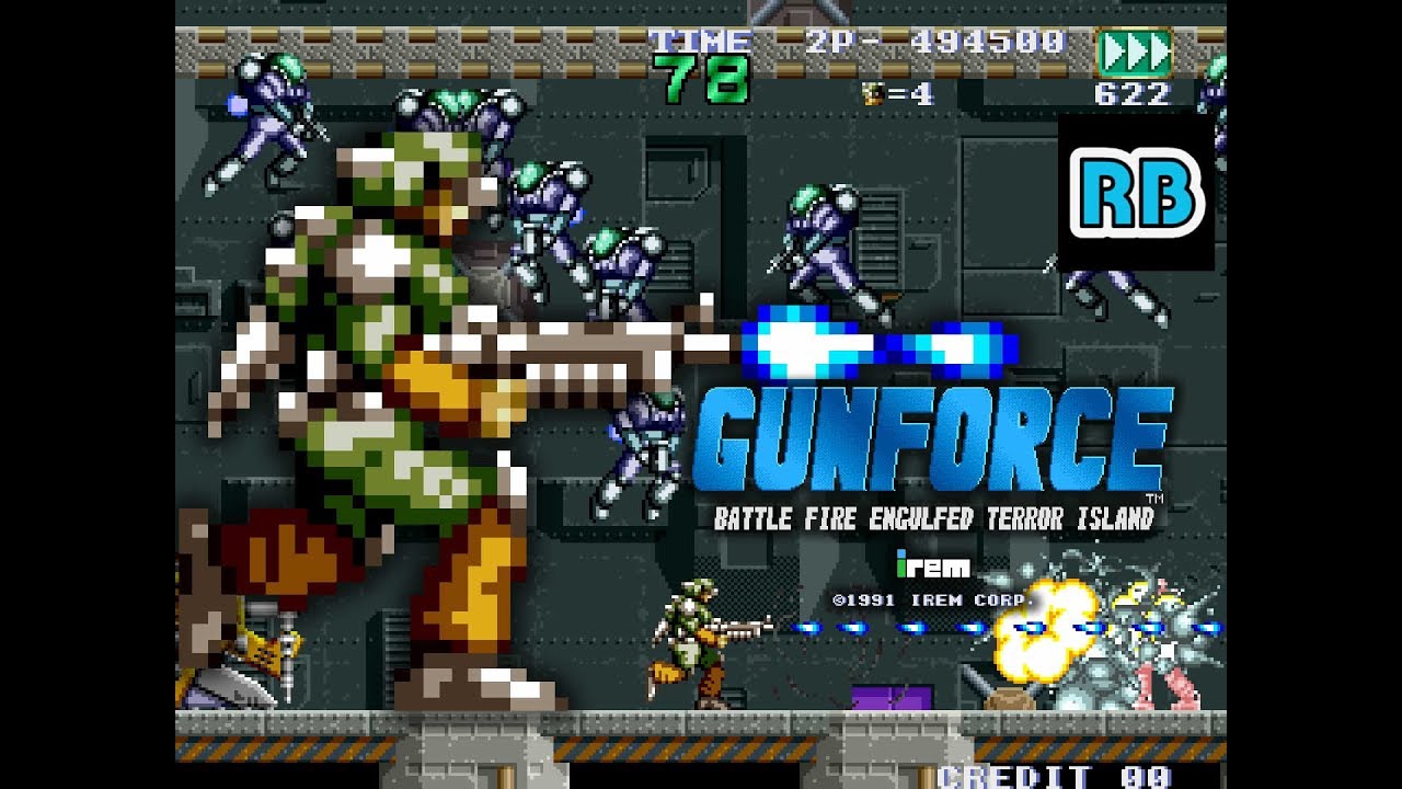 1991 [60fps] Gunforce Paperboy Minimum Vehicle Nomiss ALL - YouTube