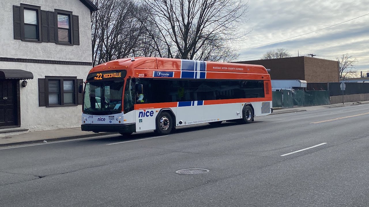 NICE Bus EXCLUSIVE: 2022 Gillig BRT+ CNG 2113 on the n22! - YouTube