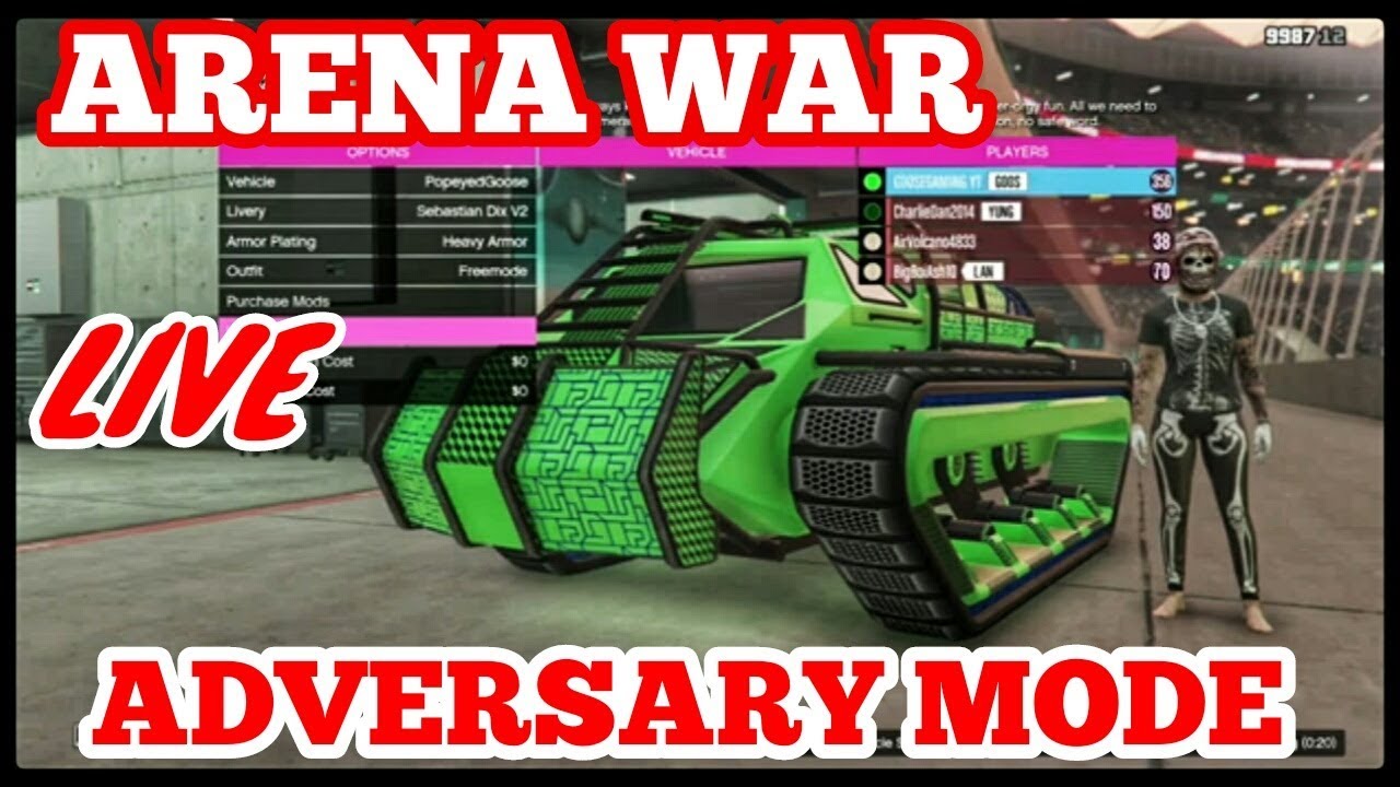 NEW ARENA WAR DLC Adversary Mode Live Stream GTA 5 Online - YouTube