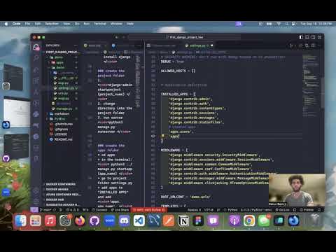 How to organize multiple apps into one folder in Django - YouTube