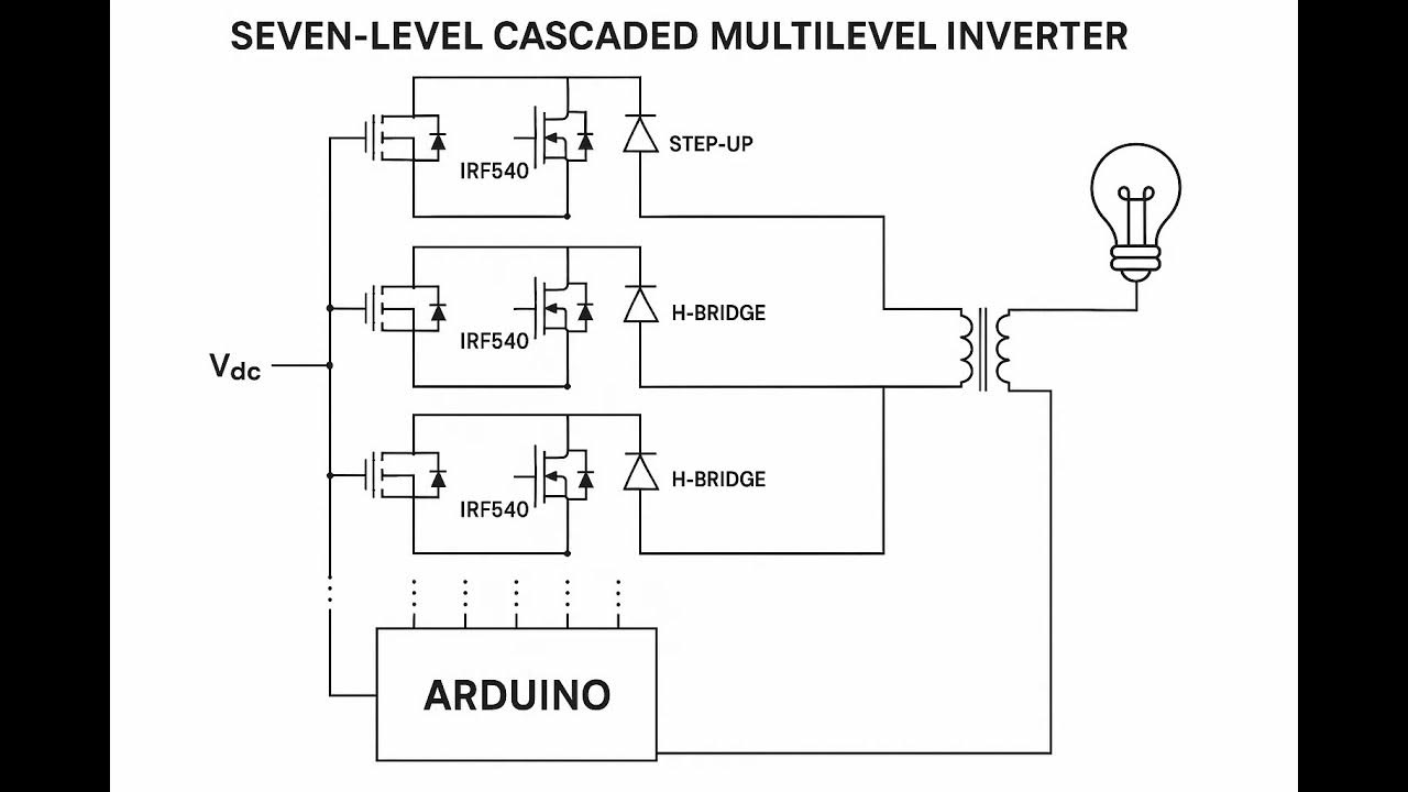 Seven Level inverter using Arduino UNO - YouTube