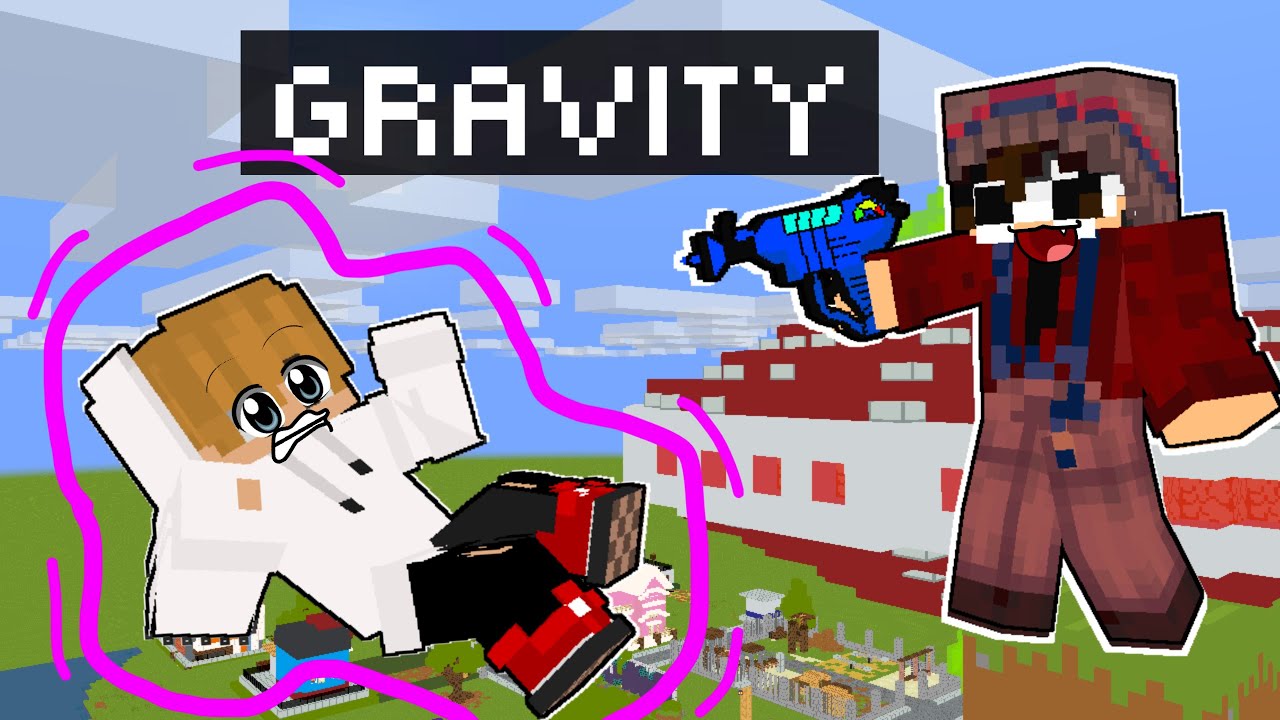 Using GRAVITY To Prank My Friends In Minecraft! - YouTube
