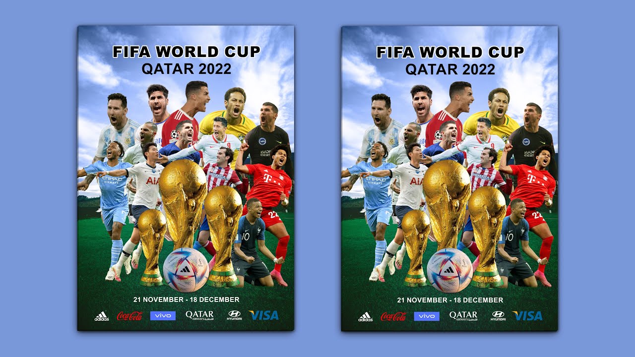 FIFA World Cup 2022 Flyer Design in Photoshop Tutorial - YouTube