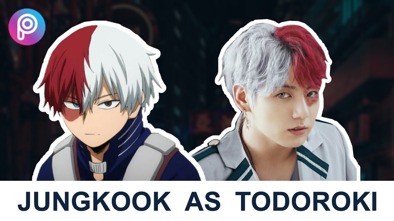 BTS ManipsᅵJungkook as Todoroki Shoto - YouTube