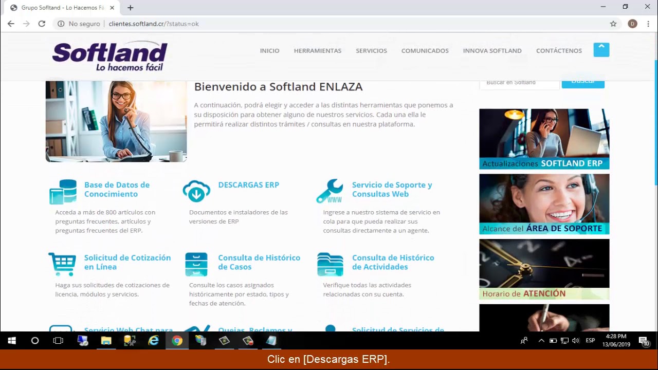 ¿DÓNDE Y CÓMO DESCARGAR LOS PRODUCTOS DEL ERP DE SOFTLAND? - YouTube