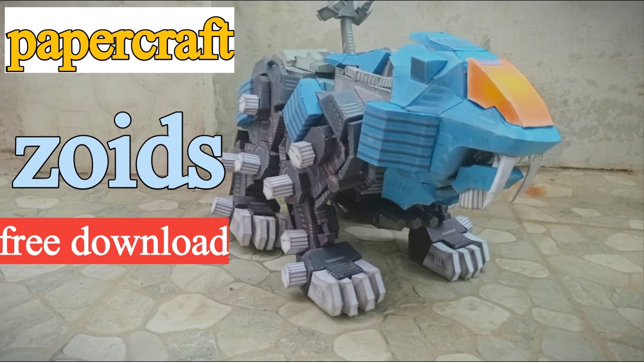 Papercraft zoids #anime | by pj papercraft| free download - YouTube