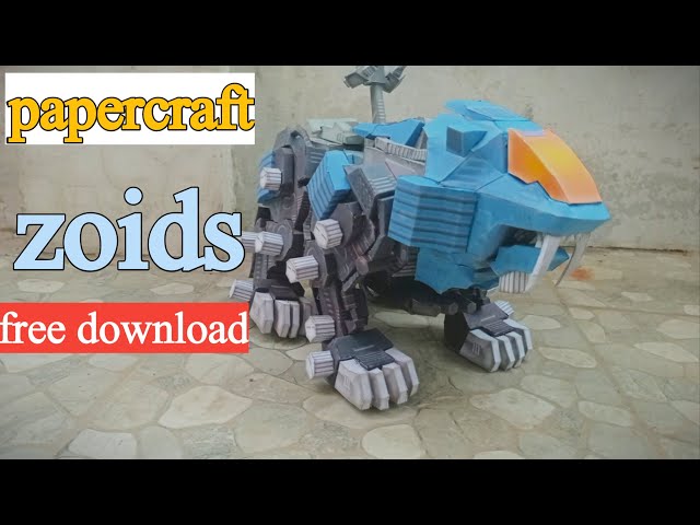 Zoids Saga Geno Hydra Papercraft Paperkraftnet Free Zee Papercraft