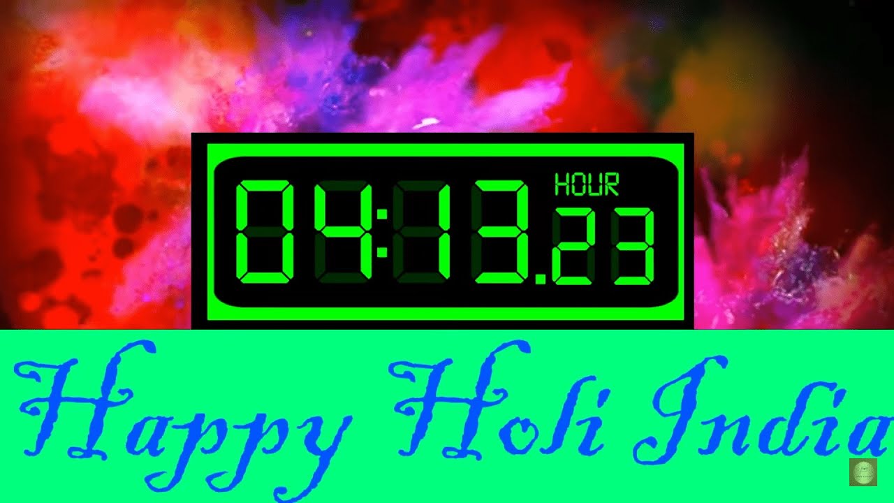 LIVE 🔴 Holi Countdown 2023 #happyholi - YouTube