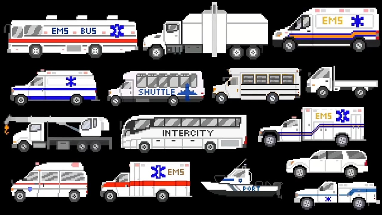 White Vehicles 4 - @TheKidsPictureShow - YouTube