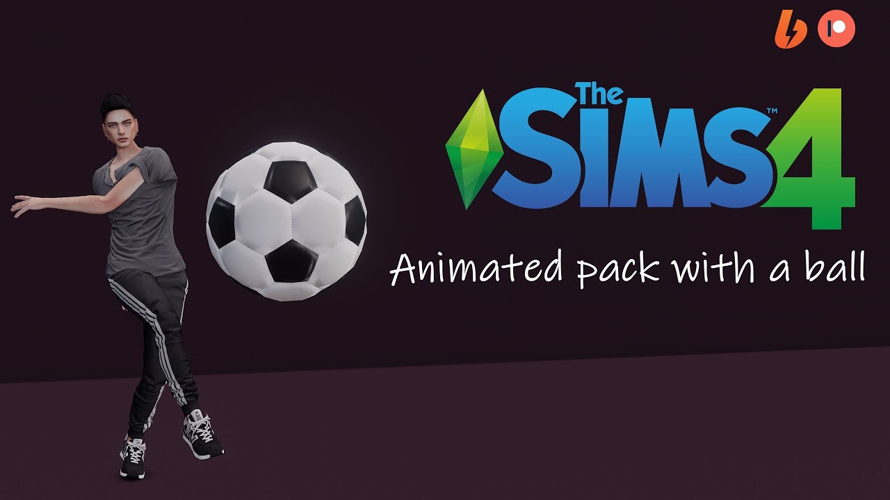 Sims 4 Animated pack with a ball (DOWNLOAD) - YouTube