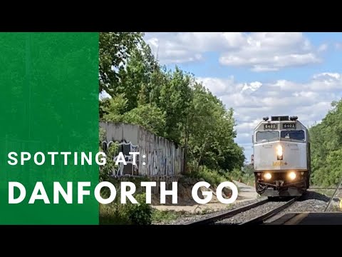 Train Spotting at: Danforth GO Station - YouTube