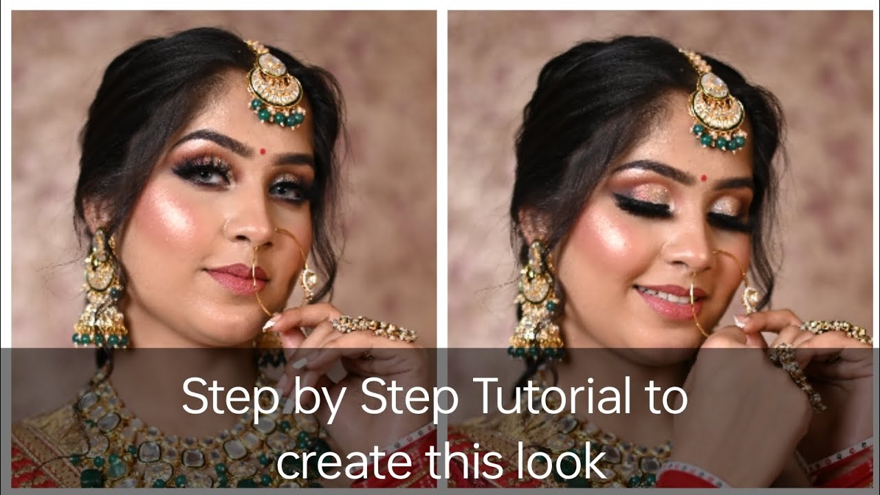 How To do Cut Crease Bridal makeup with Explanation and Product list ...