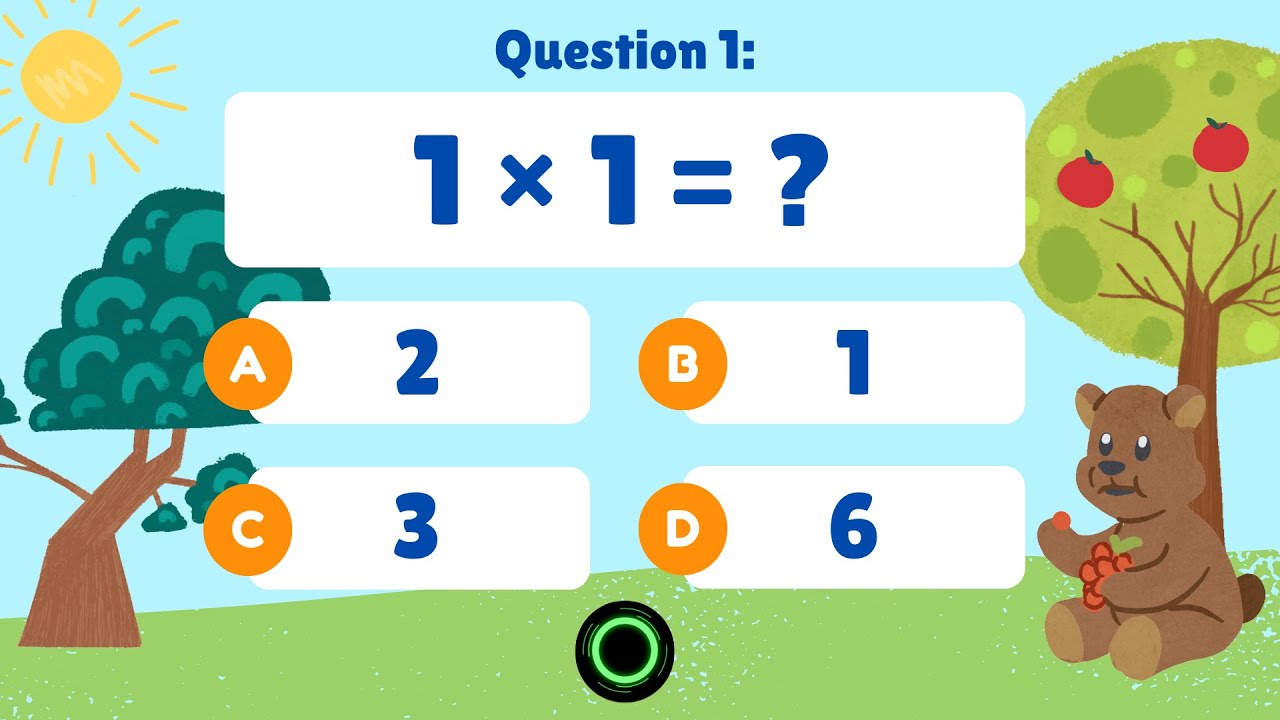 Multiplication Table Quiz Game: Learn & Play with the 1 Times Table! 🚀 ...