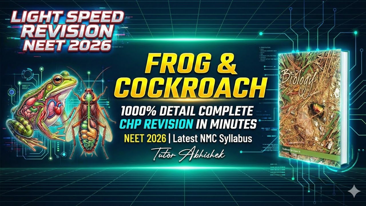 Cockroach & Frog complete revision in 15 minute #neet2026 | NCERT ...