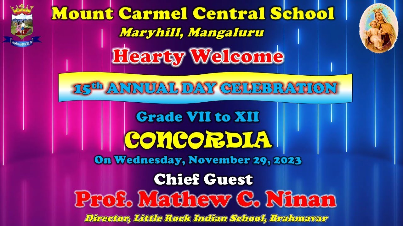 'Concordia' - 15th Annual Day Celebration 2023 of Grade VII to XII of ...